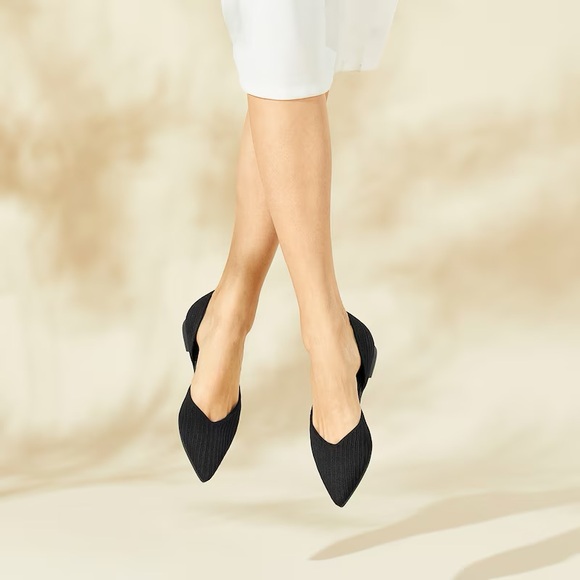 Vivaia | Shoes | Vivaia Pointedtoe Dorsay Flats Melia In Black | Poshmark